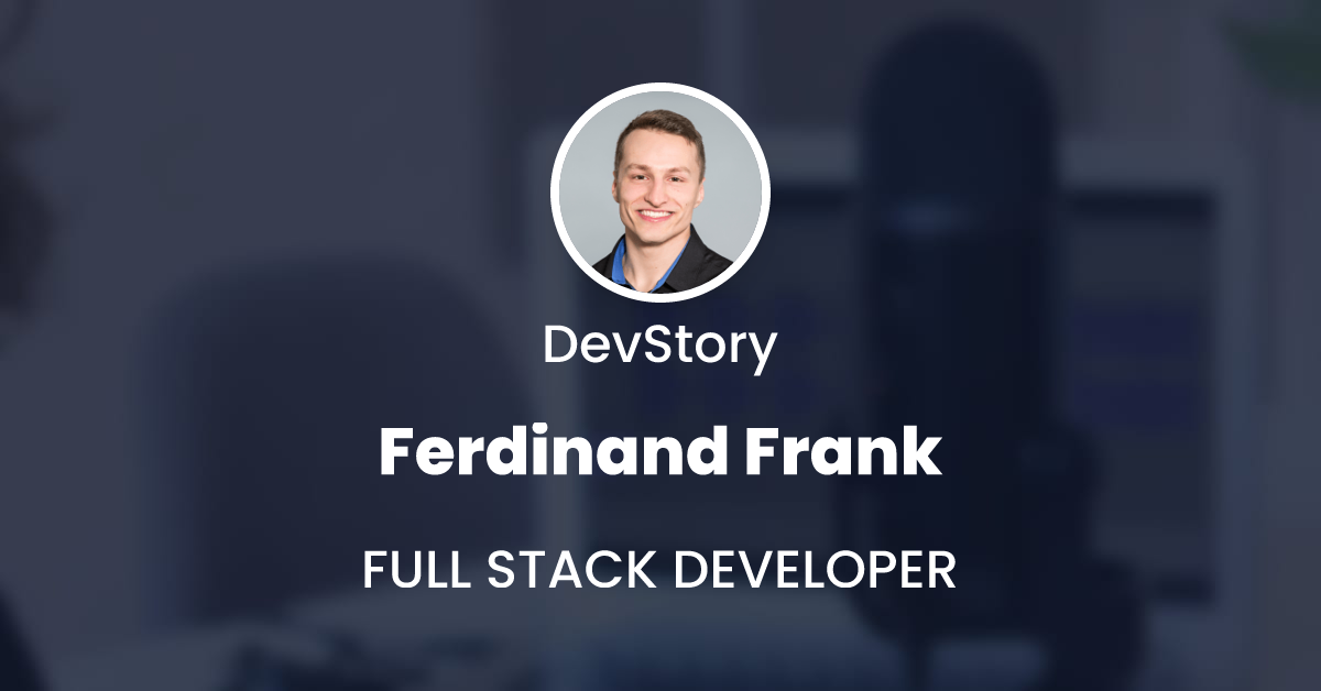 Was macht ein Full Stack Developer? Ferdinand Frank im Interview ...