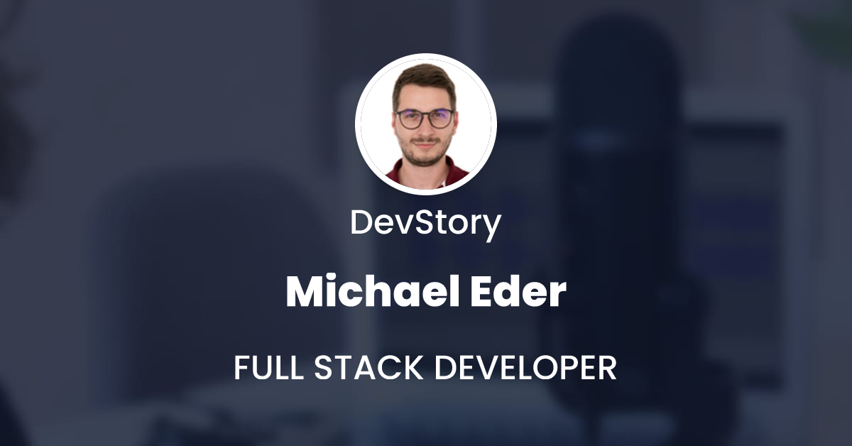 Was macht ein Full Stack Developer? Michael Eder im Interview - DEVjobs.at