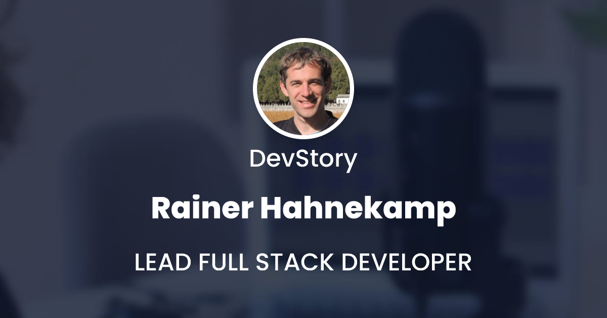 Was macht ein Lead Full Stack Developer? Rainer Hahnekamp im Interview ...