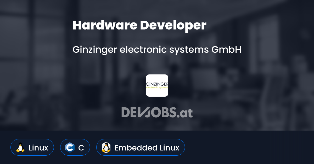 Hardware Developer bei Ginzinger electronic systems GmbH | DEVjobs.at