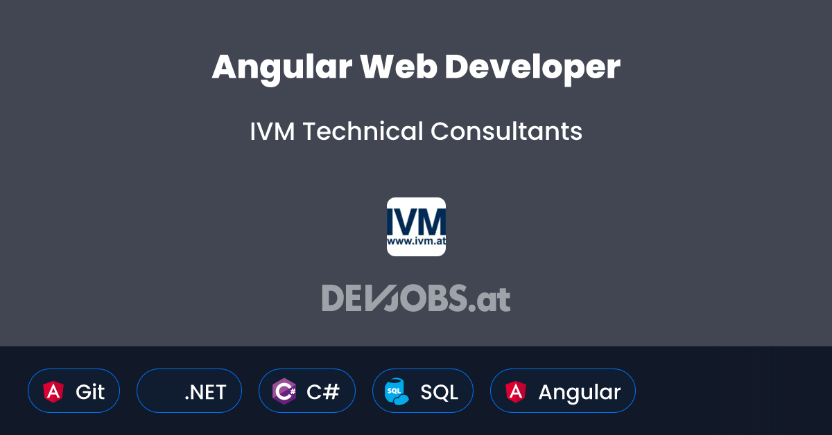 Angular Web Developer bei IVM Technical Consultants | DEVjobs.at