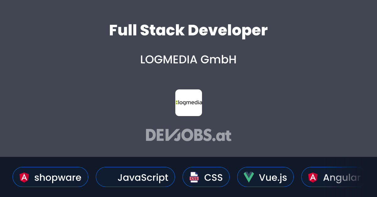Full Stack Developer bei LOGMEDIA GmbH | DEVjobs.at