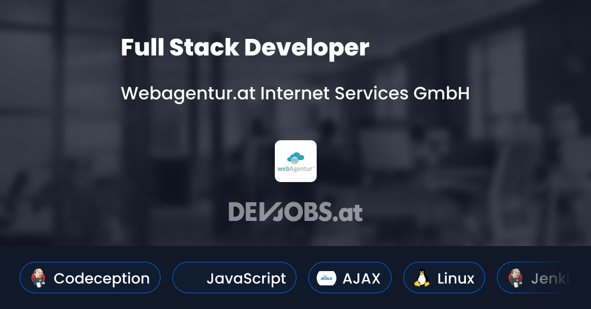 Full Stack Developer bei Webagentur.at Internet Services GmbH | DEVjobs.at