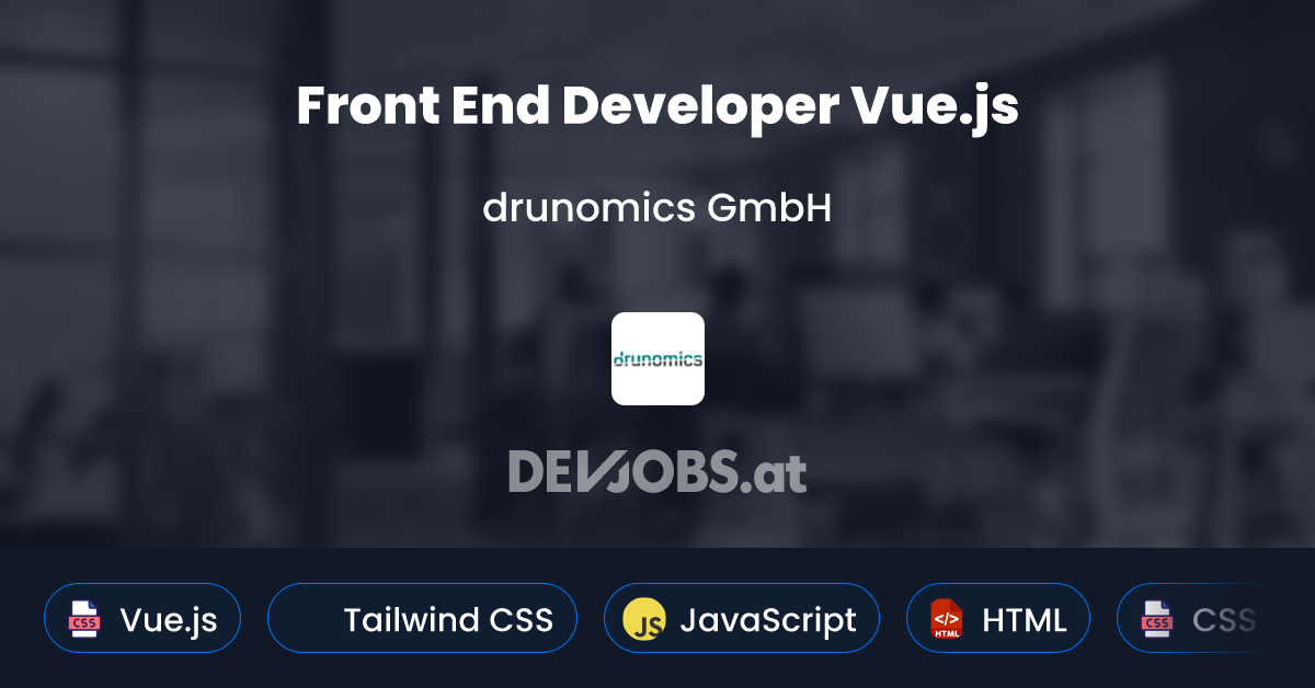 Front End Developer Vue.js bei drunomics GmbH | DEVjobs.at