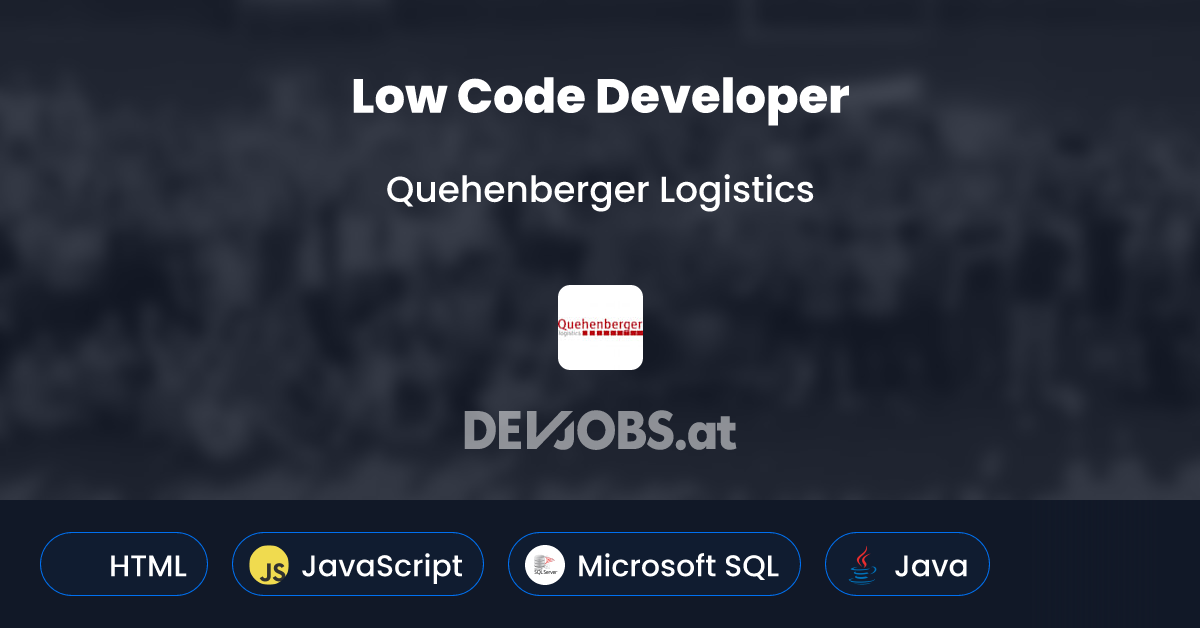 Low Code Developer bei Quehenberger Logistics | DEVjobs.at