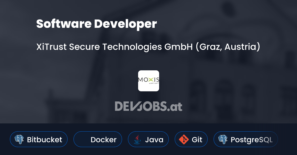 Software Developer bei XiTrust Secure Technologies GmbH (Graz, Austria) | DEVjobs.at