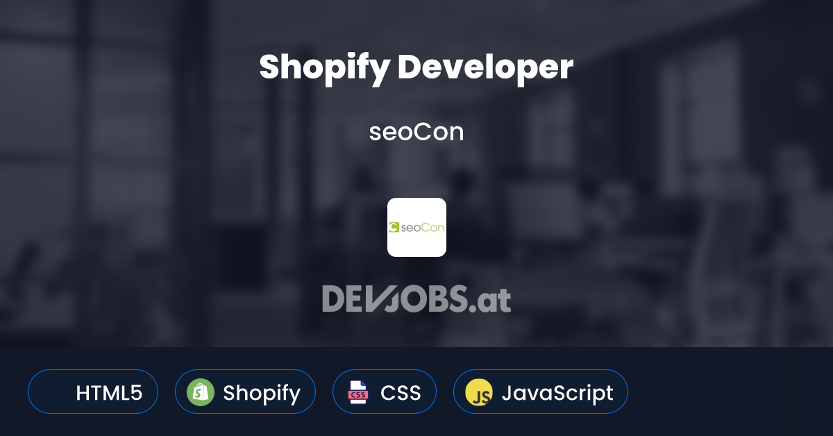 Shopify Developer bei seoCon | DEVjobs.at