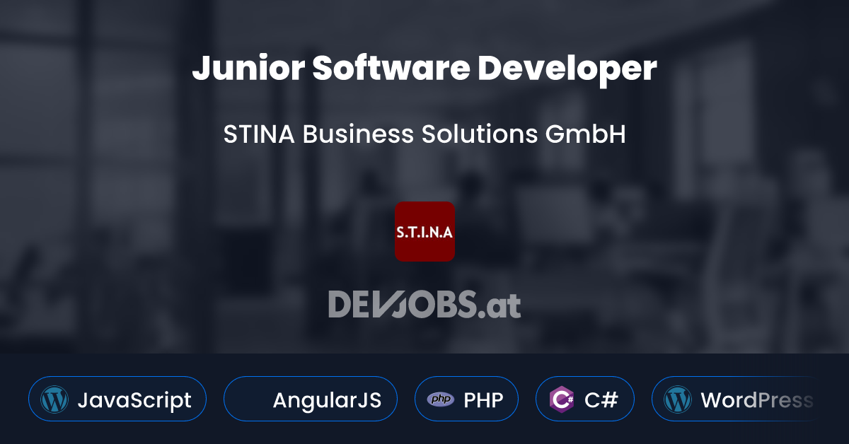 Junior Software Developer bei STINA Business Solutions GmbH | DEVjobs.at